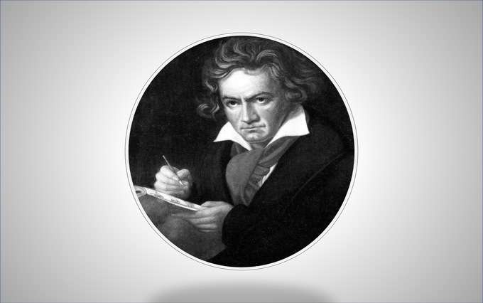 Great Composers Note Reading Worksheet - Beethoven